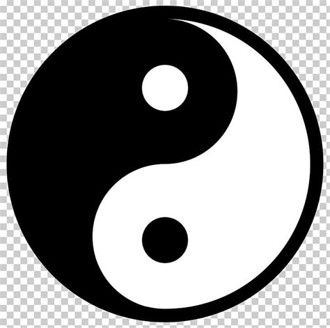 Yin And Yang Symbol Png Clipart Area Black And White Circle Clip