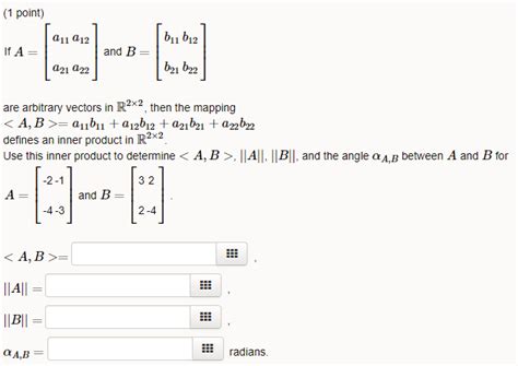 Solved 1 Point A11 A12 11。12 And B 21 22 B21 B22 Are