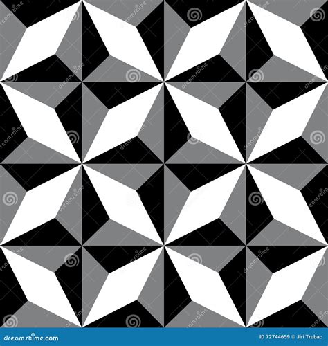 Repeating Geometric Patterns Black And White Decorative Texture Stock