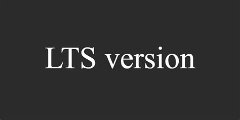 lts long term support
