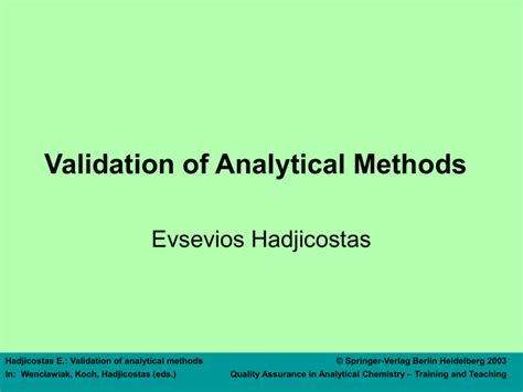 What Is Method Validation