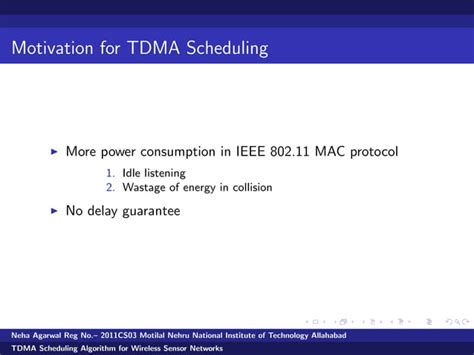 Tdma Schleduling In Wireless Sensor Network Ppt