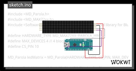 Small Code For Scrolling With Blue Tuth Wokwi Esp32 Stm32 Arduino