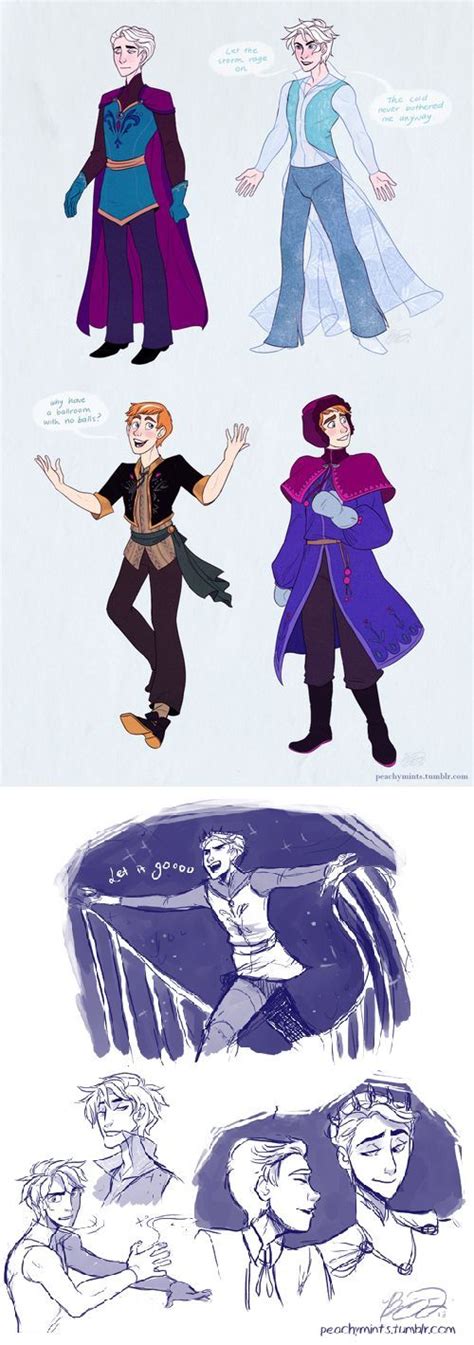 Genderbent Frozen Disney Pixar Characters Disney Gender Swap Disney Gender Bender