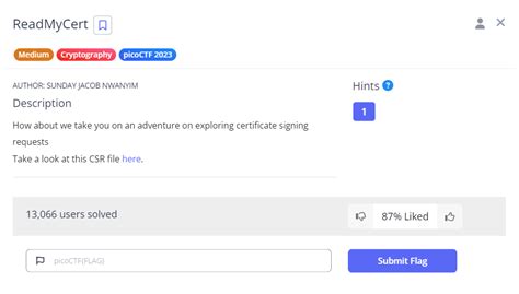Readmycert — Picoctf Writeup Day 26 By Eric H Medium