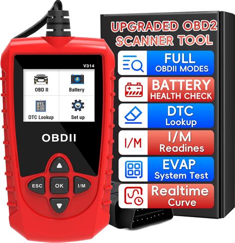 Amazon Com OBD Scanner Diagnostic Tool Enhanced Check Engine Code Reader With Reset OBDII