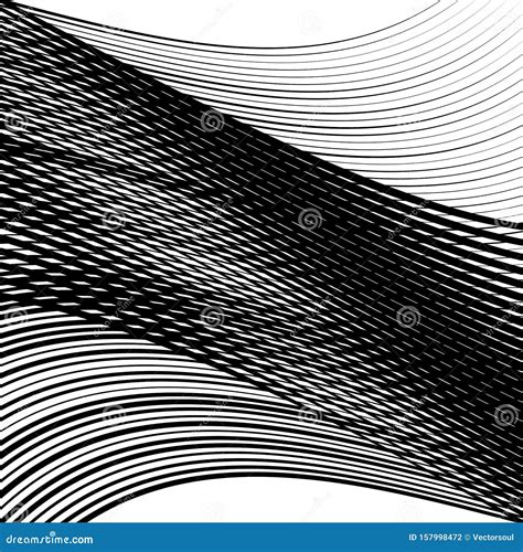 Waving Wavy Lines Pattern Billowy Undulating Tangle Lines Grid Mesh Interlace Undulating