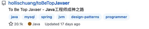 吐血整理，github上所有热门的java学习资料汇总附赠高清思维导图github上的java资源 Csdn博客