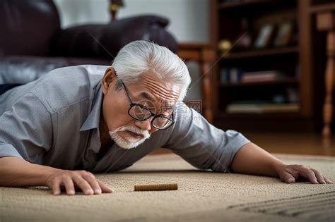 摔在地毯上的老人高清图片下载 正版图片600156468 摄图网
