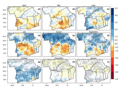 The Spatial Temporal Trends Of Monthly Chirps V2 Rainfall Mm Month −1
