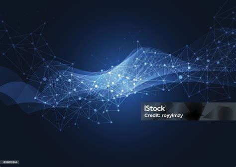 추상적인 기술 빅 데이터 시각화입니다 미래 공간 Infographic입니다 정보 미적 배경 디자인입니다 벡터 일러스트 레이 션 데이터에 대한 스톡 벡터 아트 및 기타 이미지