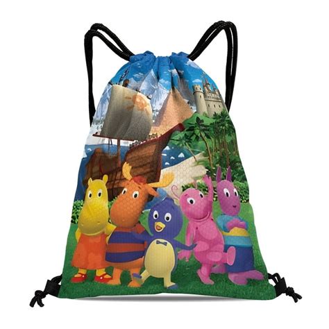Backyardigans Pattern Drawstring Pocket Design 157 177 Inches