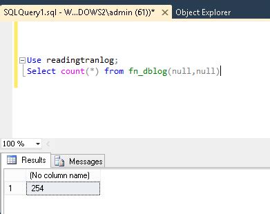 Reading SQL Server Transaction Logs View All Data From Files