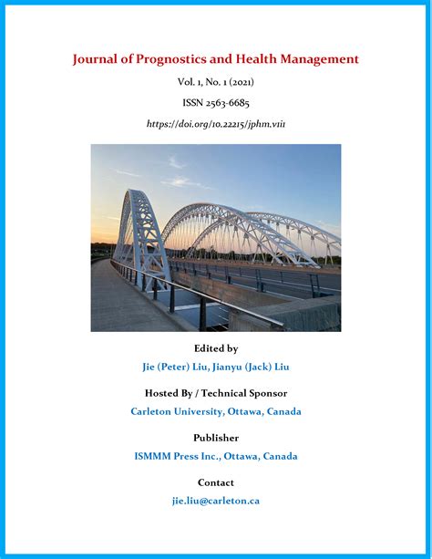 Journal Of Phm Research On Prognostics And Health Management