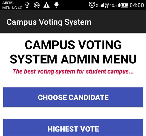 Design And Implementation Of An Android Based Babe Voting Application Babe Thesis