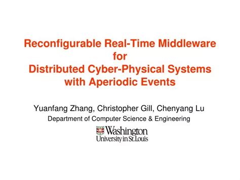 Ppt Reconfigurable Real Time Middleware For Distributed Cyber