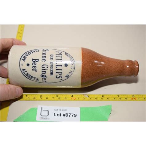 Phillips Ginger Beer Bottle Calgary Bodnarus Auctioneering