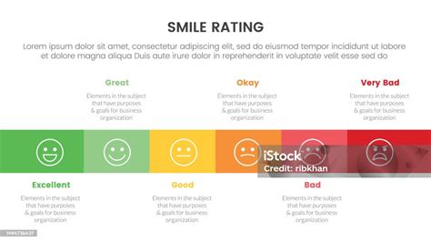 플랫 아이콘 스타일 벡터가 있는 슬라이드 프레젠테이션을 위한 수평 레이아웃 상자 개념이 있는 6개의 스케일 인포그래픽으로 스마일