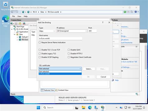 Windows Server 2025 Iis Ssltls Settings Server World Windows Server 2025 Iis Ssltls Settings Server World