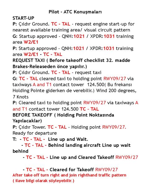 Pilot Atc Communication Pdf Air Traffic Control Transport Safety
