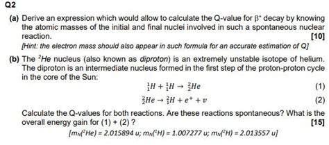 Solved Q A Derive An Expression Which Would Allow To Chegg Com