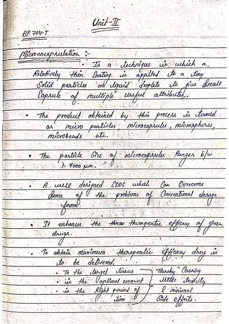 Unit 2 Microencapsulation Part 1 Pdf