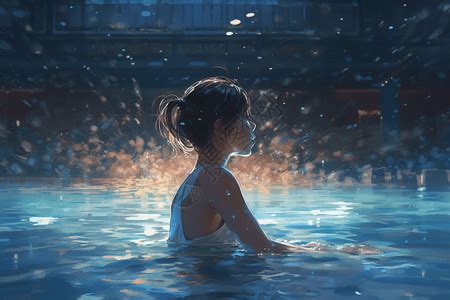 打水的少女插画图片下载 正版图片600014495 摄图网