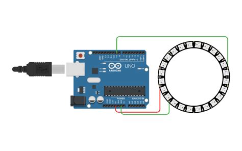 Circuit Design Neopixel Tinkercad