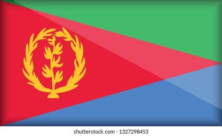 Illustrated Glossy Country Flag Eritrea Eps Stock Vector Royalty Free Shutterstock
