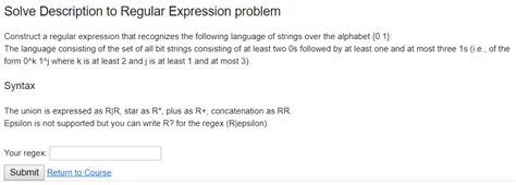 Solved Solve Description To Regular Expression Problem