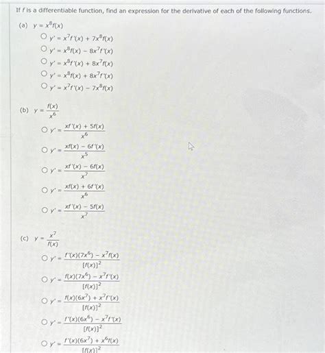 Solved If F Is A Differentiable Function Find An Expression
