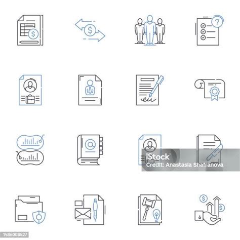 협상 라인 아이콘 컬렉션입니다 타협 교섭 중재 설득 분쟁 의사 소통 합의 벡터 및 선형 그림 양보 결의안 협업 개요 표지판 세트 결심에 대한 스톡 벡터 아트 및 기타 이미지