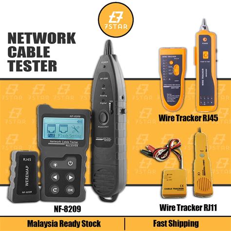 7star Wire Tracker Network Cable Tester Continuity Testing Length Measurement Cable Scan Poe