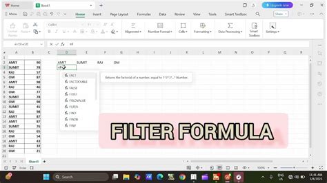 Excel Trick Filterdata In Excel Youtube