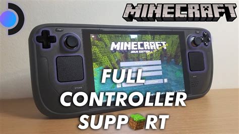 How To Get Full Deck Controls On Java Steam Deck Minecraft Java Controls No Mods Gameplay