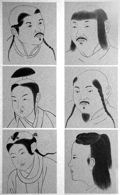 Khitan Hairstyles Under The Liao Dynasty 11th Century R Smorgasbordbizarre