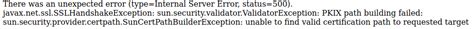 Javax Net Ssl SSLHandshakeException Issue 893 Kubernetes Client
