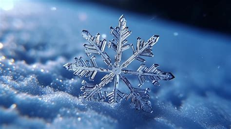 Real Snowflake Background