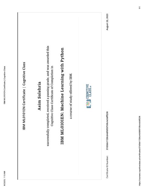 Machine Learning With Python Pdf
