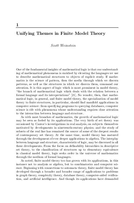 pdf unifying themes in finite model theory erich grädel