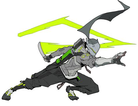 Genji Artwork Overwatch 2 Art Gallery