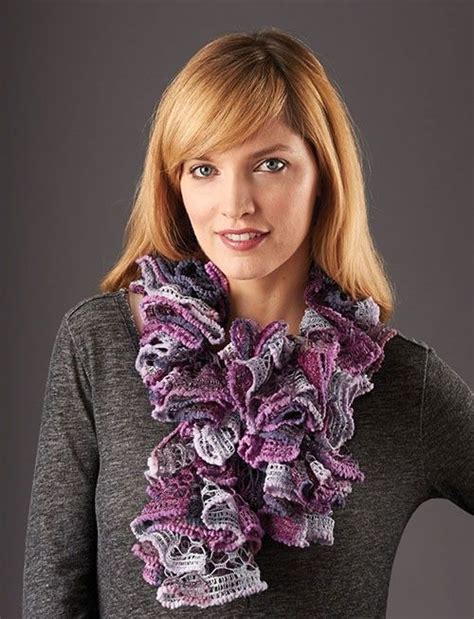 Free Ruffle Crochet Scarf Pattern Scarf Crochet Pattern Scarf