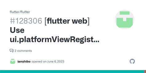 Flutter Web Use Uiplatformviewregistryregisterviewfactory Ios Low