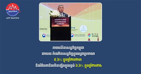 ភាពធន់នៃសេដ្ឋកិច្ចកម្ពុជា តាមរយៈកំណើនសេដ្ឋកិច្ចក្នុងអត្រាប្រមាណ ៥ ៦ ក្នុងឆ្នាំ២០២៣
