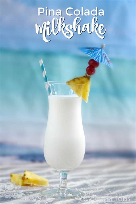 Pina Colada Milkshake Cooking With Curls