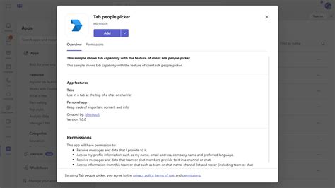 Tab People Picker Nodejs Code Samples Microsoft Learn