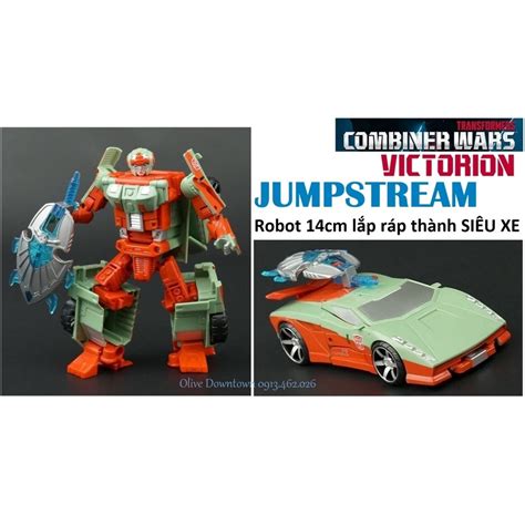 หุ่นยนต์ Jumpstream 14 ซม ประกอบรถซุปเปอร์ Transformers Combiner
