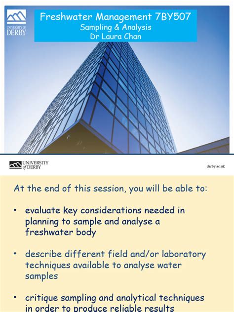 Fw Sampling And Analysis 2023 24 Pdf Sampling Statistics Water