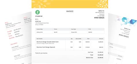 Online Invoice Software Cloud Invoicing System Zoho Invoice