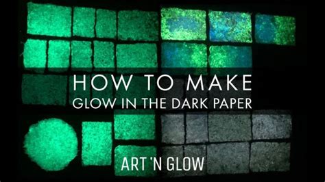 How To Make Your Own Glow In The Dark Paper How To Make Glow In The